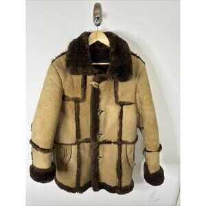 Sears | Jackets & Coats | Vintage Sears Shearling Sheepskin Coat Men 44 ...